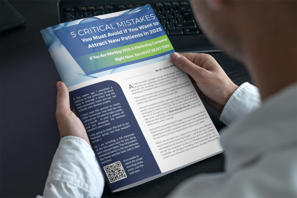 5 Critical Mistakes You Must Avoid If You Want to Attract New Patients in 2025 - Elite Practice